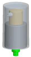 Quality Plastic PP Cosmetic Airless Pump With Cap Corrosion Resistant M20/410 for sale
