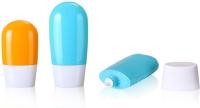 China Solid Blue color 30ml 50ml EVOH multi-layer sunscreen bottle with screw cap for sale
