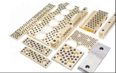 China Copper Alloy Brass Graphite Lube Plate Solid Lubrication Maintenance Free for sale