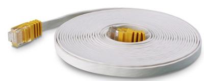 China UTP Unshielded Twisted 4 pairs CAT 6 Flat Patch Cord for sale