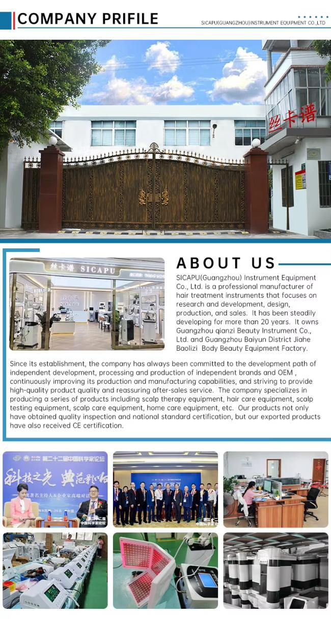 Hair analyzer being used in salon environment