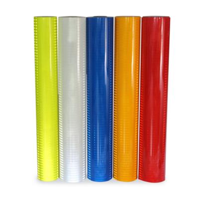 China Engineering Grade reflective barrier tape material sheeting of Warning Safety for sale