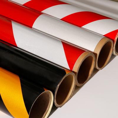 China Reflector Material Hazard Caution Sticker Reflective Waterproof Tape for sale