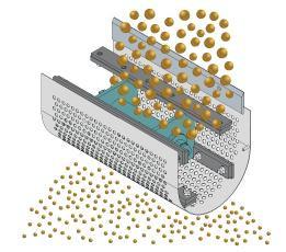 China Food Grade SS304 Modular Vibration Sifter Rotary Vibrating Screen Machine for sale