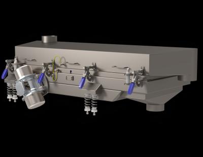 China Linear Vibrating Screen Machine With Large Screening Area Hygienic Easy Clean Design for sale