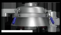 China Compact Vacuum Vibration Sifter Small Inspection Screening Machine for sale