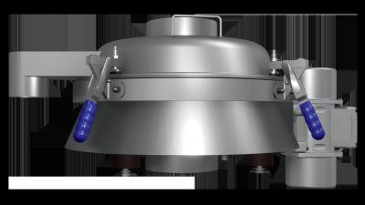 China Compact Vacuum Vibration Sifter Small Inspection Screening Machine for sale