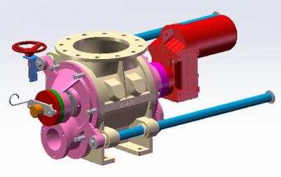 China Stainless Steel 304 Blow Through Quick Release Rotary Valve With Dynamic Sealing for sale