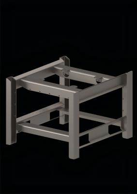 China SS304 C Frame Open Support Frame 900mm Height With Adjustable Feet Or Swivel Castors for sale