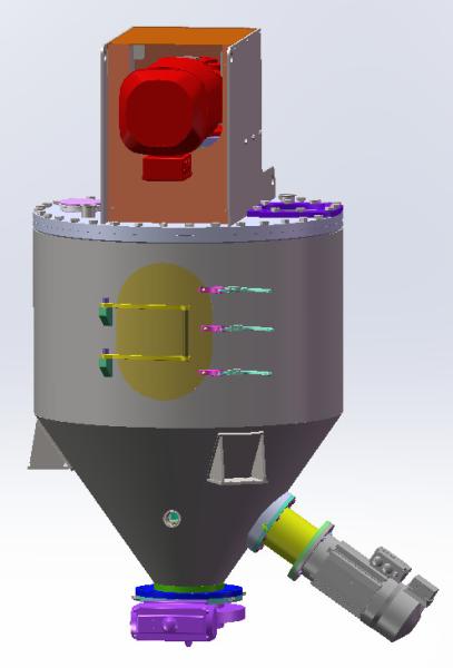 Quality Stainless Steel Vertical Powder Ribbon Mixer With CIP Ribbon Mixing Machine for sale