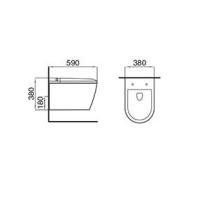 China Modern Wall Hung Smart Toilet Advanced Features and Sleek Design for a Luxurious Experience for sale