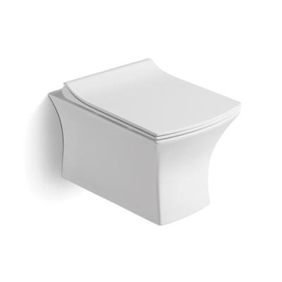 China Wholesale China Modern Design P-Trap Wc Washdown Wall Hung Ceramic Toilet for sale