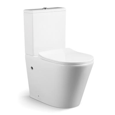 China Ceramic Smart Two Piece Toilet Bowl With Sink Rimless modern for sale