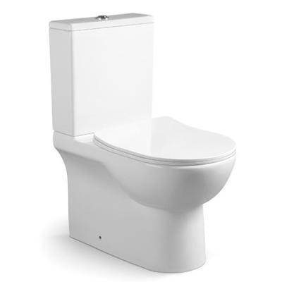 China Diamond Grade Floor Ceramic Two Piece Toilet Bowl Elongated for Bathroom for sale