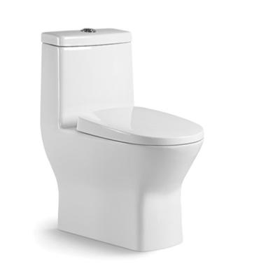 China Ceramic One Piece Toilet Floor Mounted P Trap S Trap Dual Flush Elongated Bowl for Home / Hotels for sale