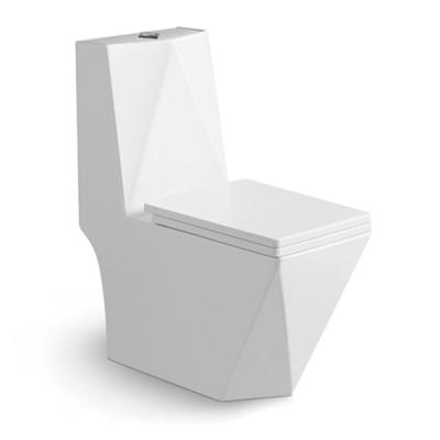 China Hotel Ceramic Siphnic One Piece Toilet Seat Included Floor Mounted for sale