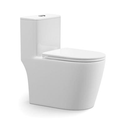 China Luxury One Piece Bathroom Ceramic Wc Water Closet Porcelain White Colored for sale