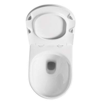 China White Color Round Thin Rim Wall Hung Toilet Antibacterial For Woman Friendly for sale