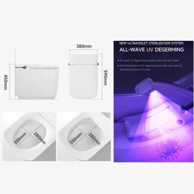 China Modern Hotel Home Integration Wall Hung Toilet Smart With Hot Warm Air Dryer for sale
