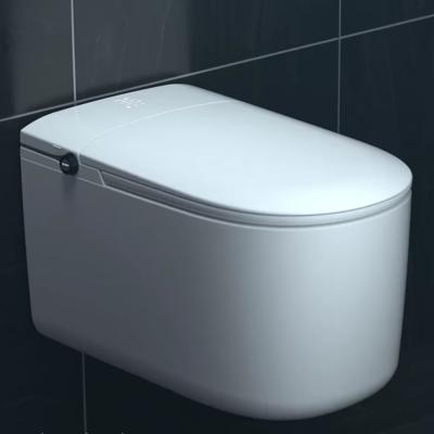 China Bathroom Round Electric Automatic Toilet Bowl Smart Floor Mounted Remote Included for sale