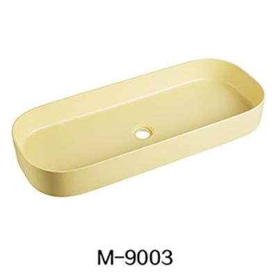 China Fabricantes modernos de lavabos para hoteles, lavabo rectangular sobre encimera para baño, lavabo de melamina for sale