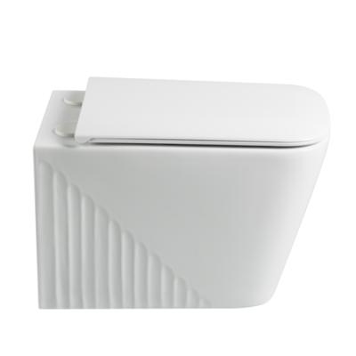 Cina Fabbrica OEM ODM Tornado Bianco Ceramica One-Piece WC Parete Appeso Armadio Acqua Super Swirling Inodoro S-Trap per uso in bagno in vendita
