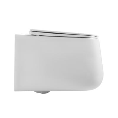 중국 첫 번째 프로세스 매트 검은색 림리스 벽 힐링 화장실 세라믹 포르셀린 벽에 장착 화장실 욕실 판매용