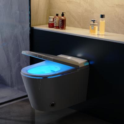 China Automatic Smart Bidet Toilet with Auto Open/Close Lid White With Wireless Remote For Office Building Project for sale