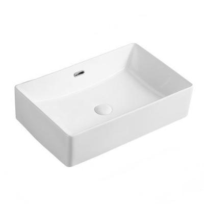 China Sanitary Ware Ceramic Hand Art Wash Basin Bathroom Sink Rectangular Bathroom Vanity Counter Top Wash Basin for sale