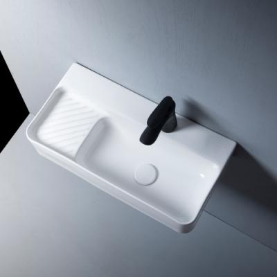 중국 고급 세면대 욕실 싱크 벽걸이 세라믹 세면대 벽걸이 싱크 판매용