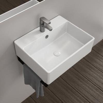 중국 Aqua 큐빅 직사각형 벽걸이 또는 카운터 탑 세라믹 세면대 욕실 세면대 판매용