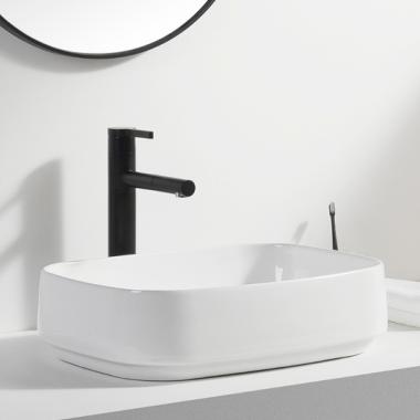 중국 수제 세라믹 대리석 벽걸이 세면대 모던 디자인 호텔 욕실용 벽걸이 세면대 판매용