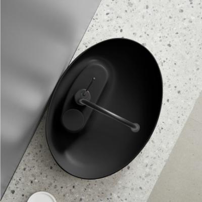 중국 현대 라이트 럭셔리 둥근 세라믹 손 씻기 싱크대 맞춤형 흰색 검은색 매트 화장실 욕조 판매용