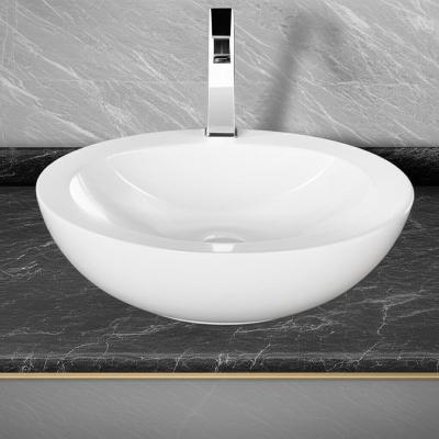 China Hot Sale Modern Design Classic Style Solid Surface Artificial Stone Bathroom Wash Sinks Easy Clean For Home Hotel Use Matte Glossy for sale