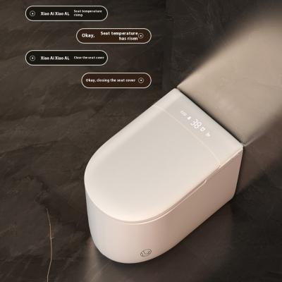 중국 지능형 자동 변기 둥근형 스마트 WC 비데 욕실용 전기 위생 도기 바닥 설치 리모컨 포함 판매용