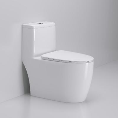 China Modern Design One-Piece Ceramic Toilet Bowl Bidet Dual-Flush Square Shape Wall-Hung White WC P-Trap for Bathroom Sanitary Ware for sale