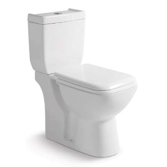 China Two Piece Wash Down P/S-Trap Floor Mounted Toilet for School for sale