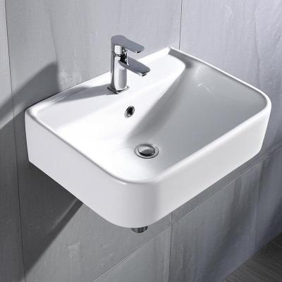 China Modern Cream-Style Integrated Ceramic Countertop Basin New Creative Outdoor Hotel Household Balcony Washbasin Modern Bathroom for sale