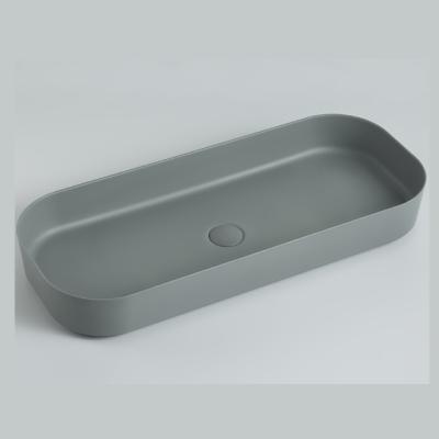 中国 大理石バスルームシンク用高品質カウンター洗面台メラミンホテル洗面台 販売のため