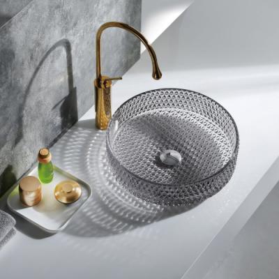 China New Modern Color Vanity Vessel Unique Bathroom Table Lavabo Glass Hand Wash Basin Sink for sale