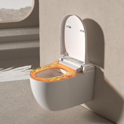 China Luxury Smart Bidet Toilet Sanitary Ware Intelligent Health Features Water-Safe Self-Clean Remote Control Seat Heating Elongated for sale