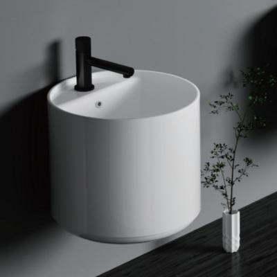 China One-Piece Wall Hung Bathroom Basin Modern Design for Stylish Bathrooms for sale