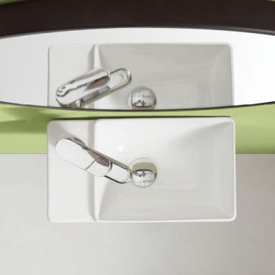 中国 ベストセール長方形小型洗面器価格バスルーム壁掛けセラミックシンク壁掛け洗面台 販売のため