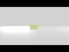 Artificial Stone Groove Fluted Wall Mounted Bathroom Sink Square Orange Pink Green Color