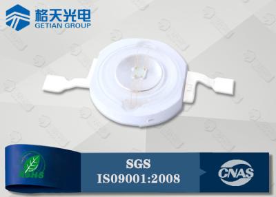 China 120 Degree Viewing Angle 3W LED 515nm - 525nm High Power Green LED for sale
