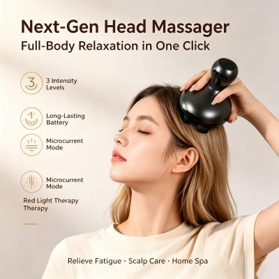 China ZN-HM05 3-in-1 Electric Head Massager with EMS, Red Light Therapy & Vibration – Portable Scalp & Body Relaxer for sale