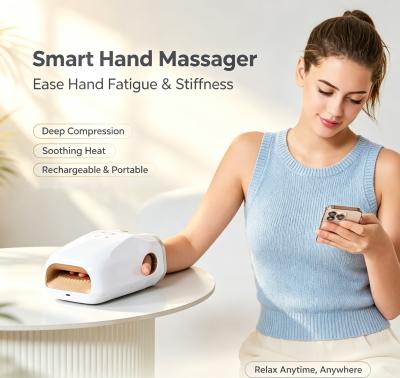 China Wireless Hand Massager with Heat and Air Compression Therapy for sale