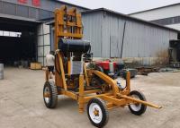 China Efficient Energy-saving Trailer Drilling RigLarge Diameter Convenient Movement for sale