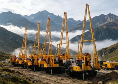 China Strong Power Safe Control Crawler Water Well Drilling Rig For Borehole Construction for sale