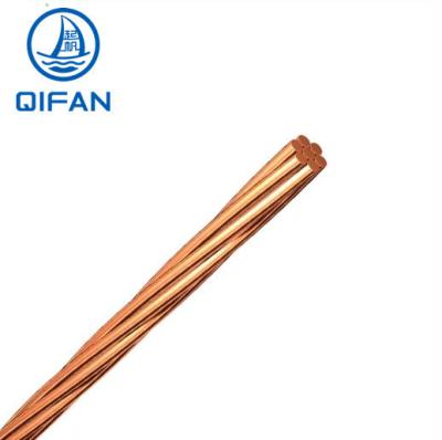 Cina Aac Conduttore in tutto alluminio 10 AWG 8 AWG 6 AWG Bcc Stranded Bare Copper Conduttore 7 Wire Stranded in vendita